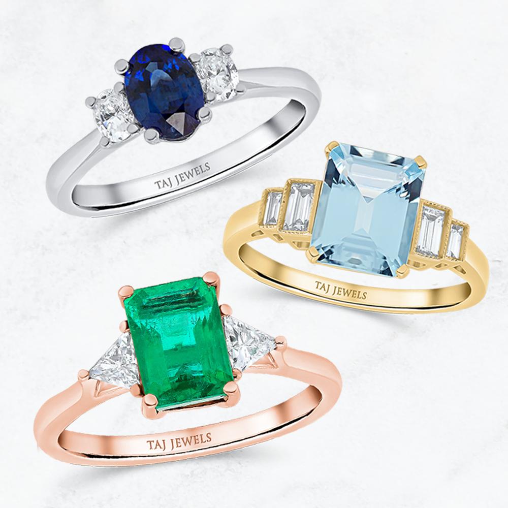 Gemstone Rings – Taj Jewels UK